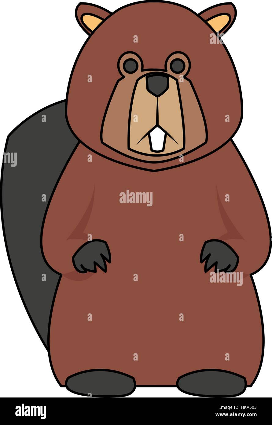 beaver cartoon icon Stock Vector Image & Art - Alamy
