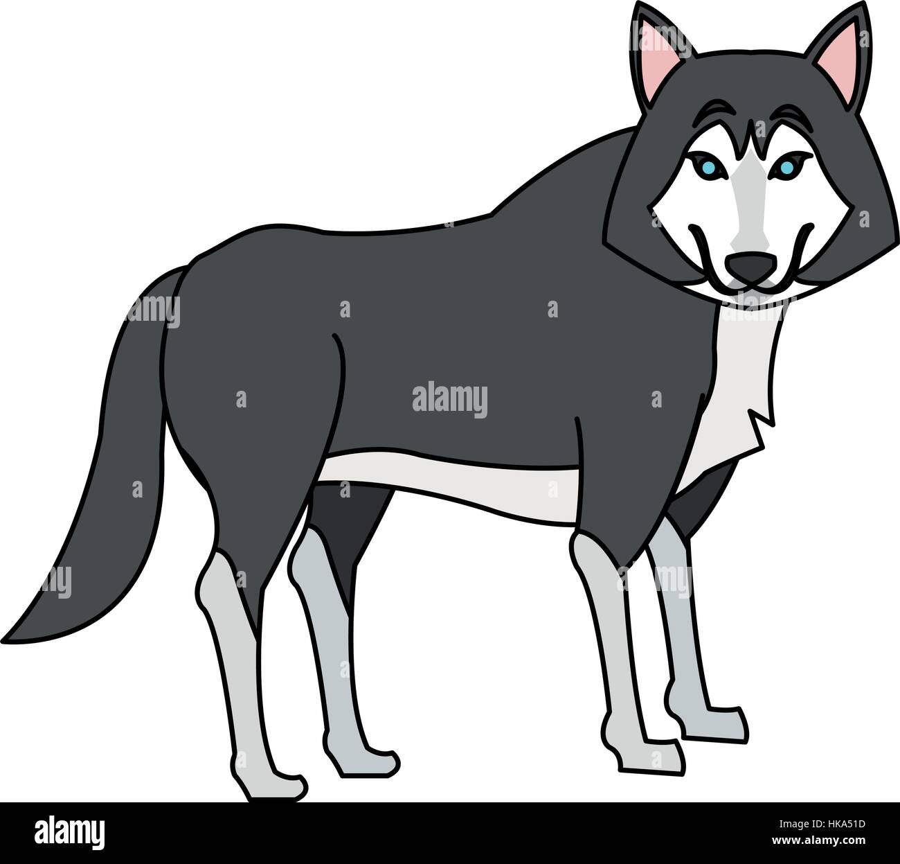 wolf cartoon icon Stock Vector Image & Art - Alamy