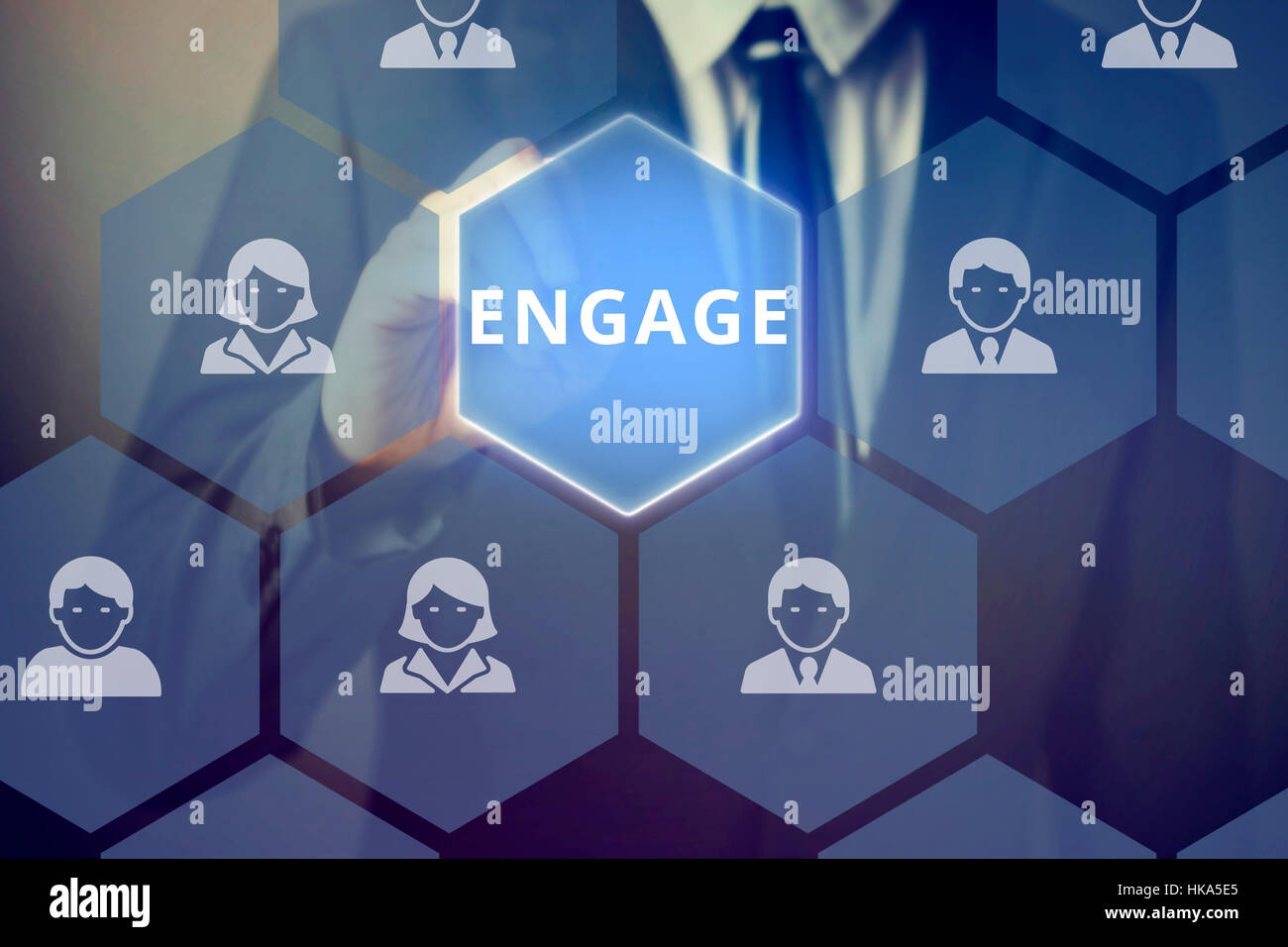 Employee engagement icon hi-res stock photography and images - Alamy
