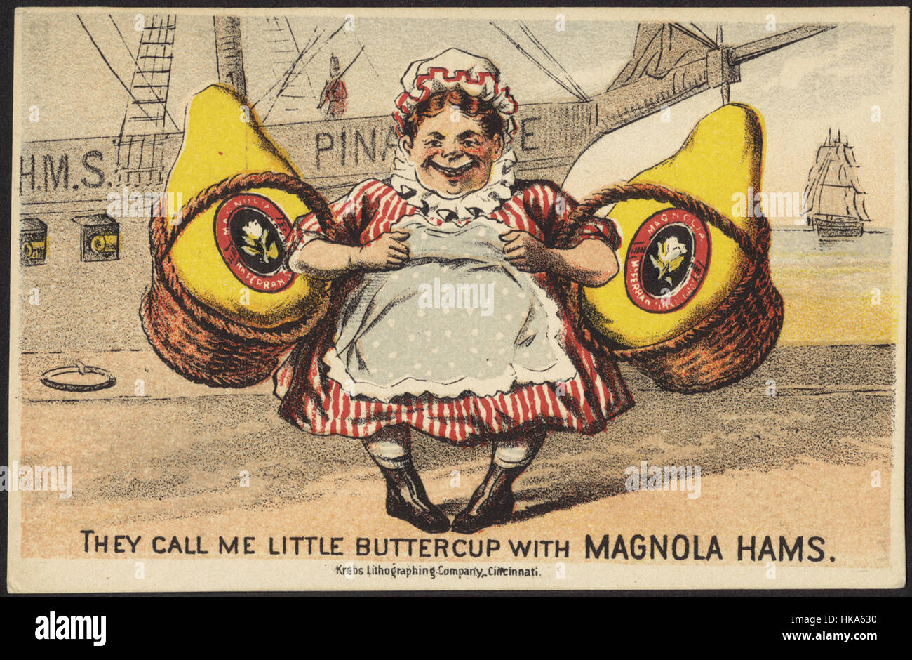 They call me little buttercup with Magnolia hams Stock Photo - Alamy