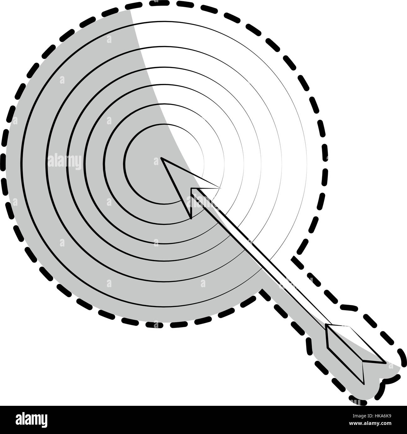 target with arrow Stock Vector Image & Art - Alamy
