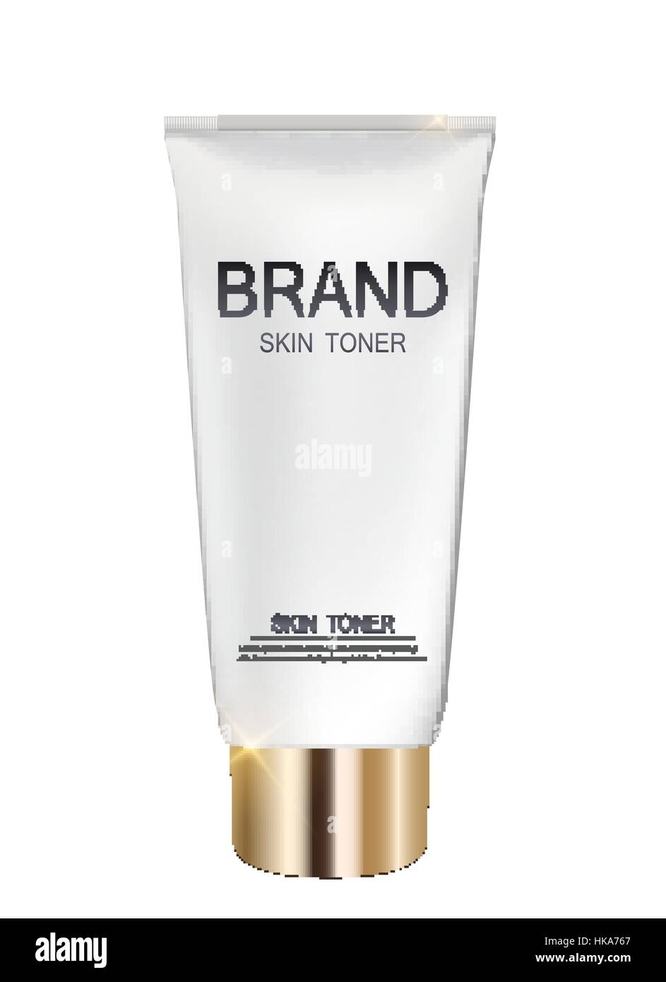 Skin Toner Bottle Tube Template for Ads or Magazine Background Stock ...