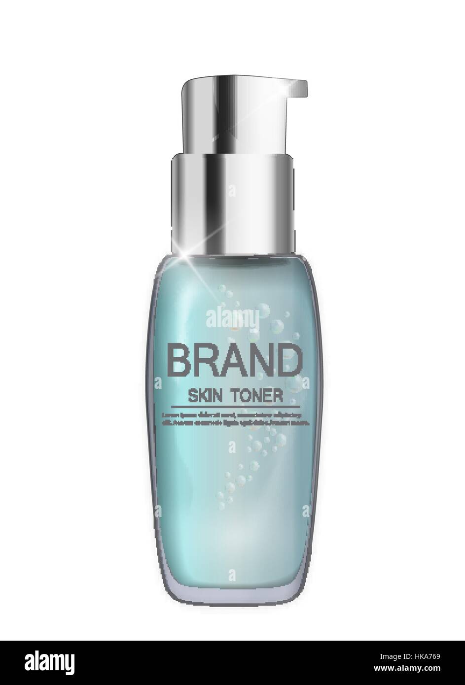 Skin Toner Bottle Tube Template for Ads or Magazine Background Stock ...