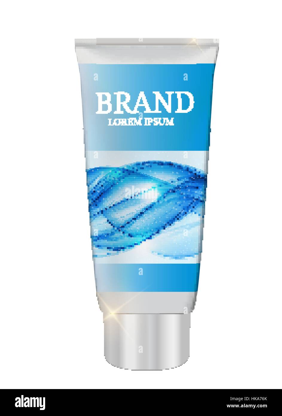 Hand Care Cream Bottle, Tube Template for Ads or Magazine Backgr Stock ...