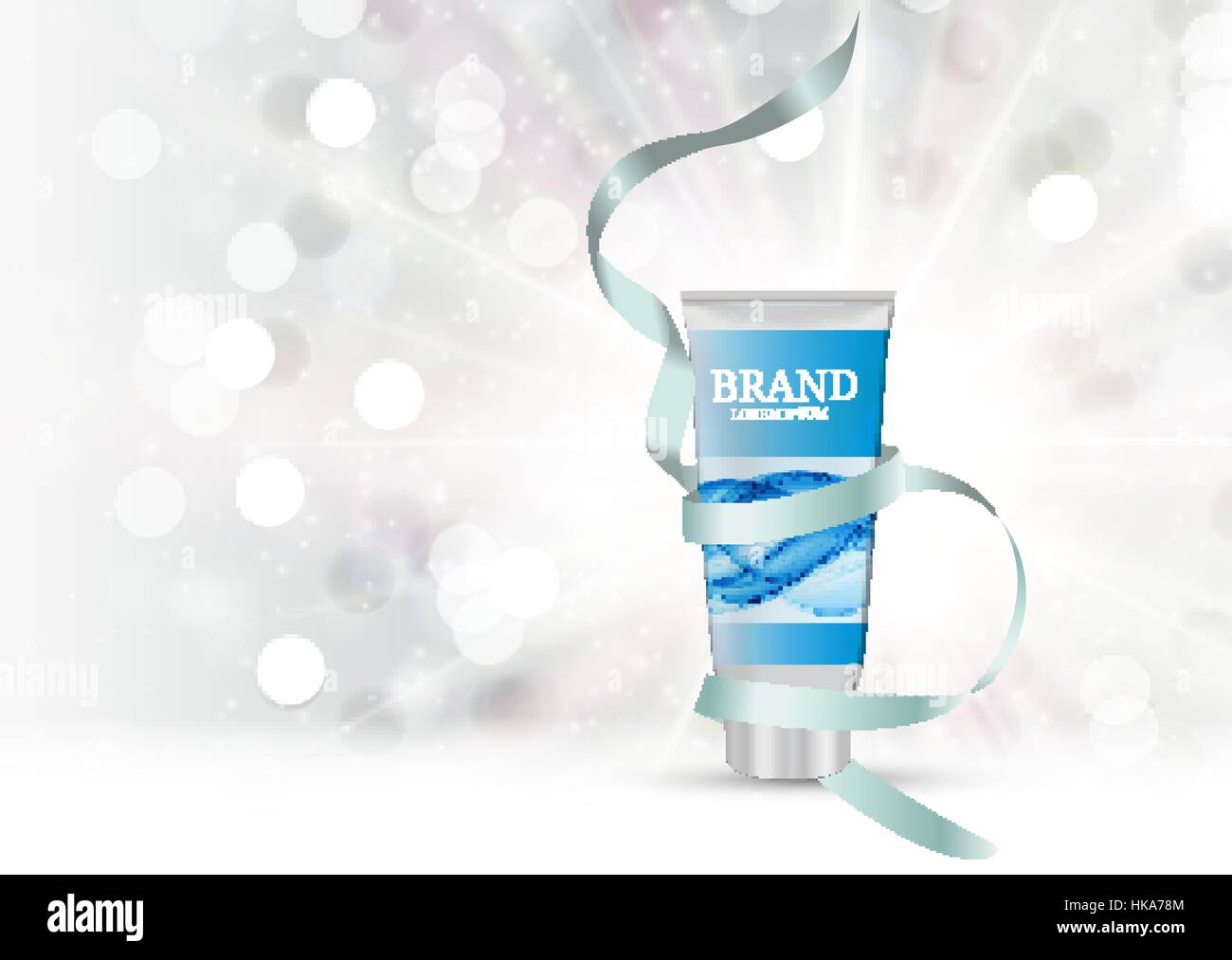 Hand Care Cream Bottle, Tube Template for Ads or Magazine Backgr Stock ...