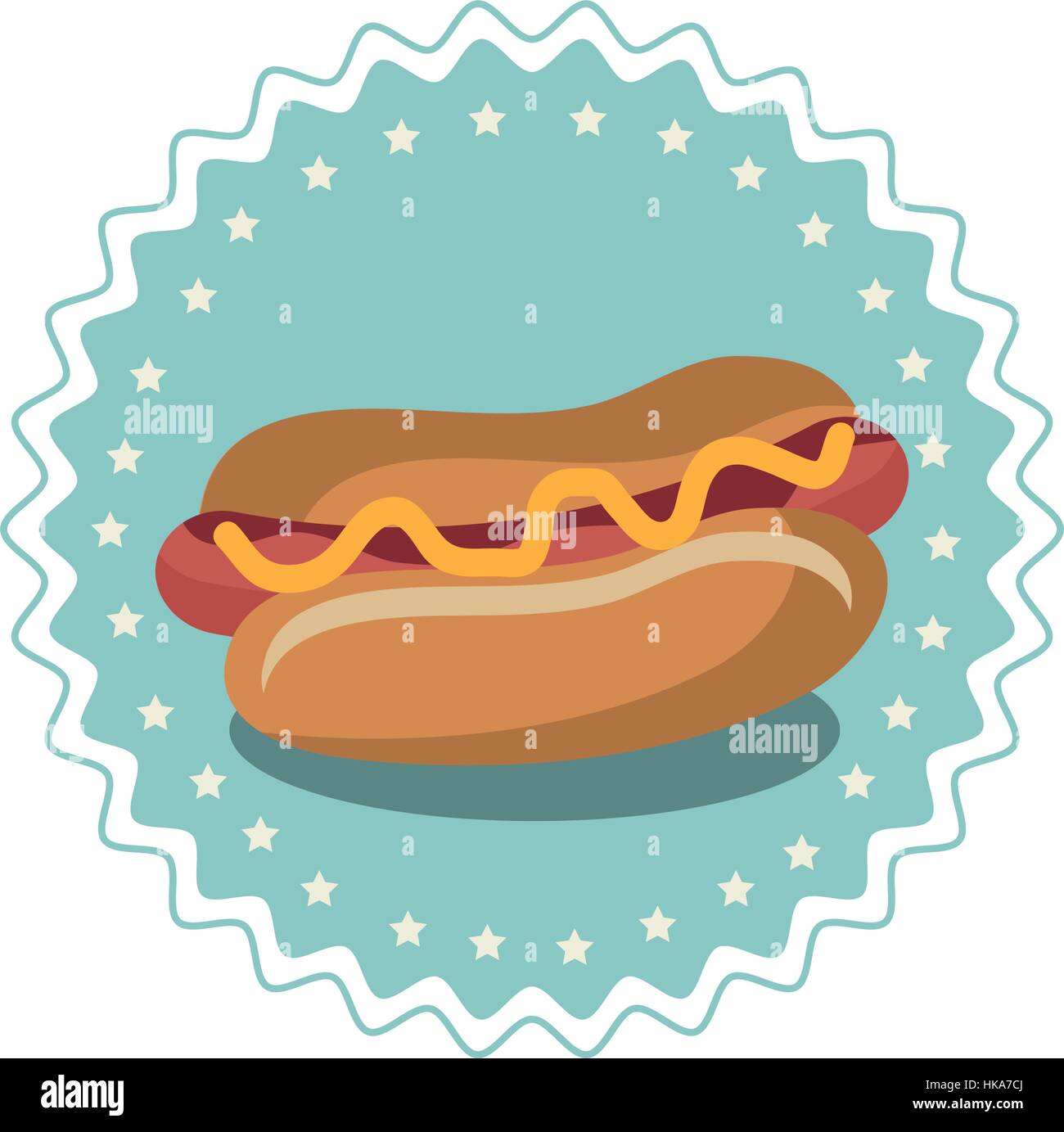 Hot dog pictogram icon image hi-res stock photography and images - Alamy