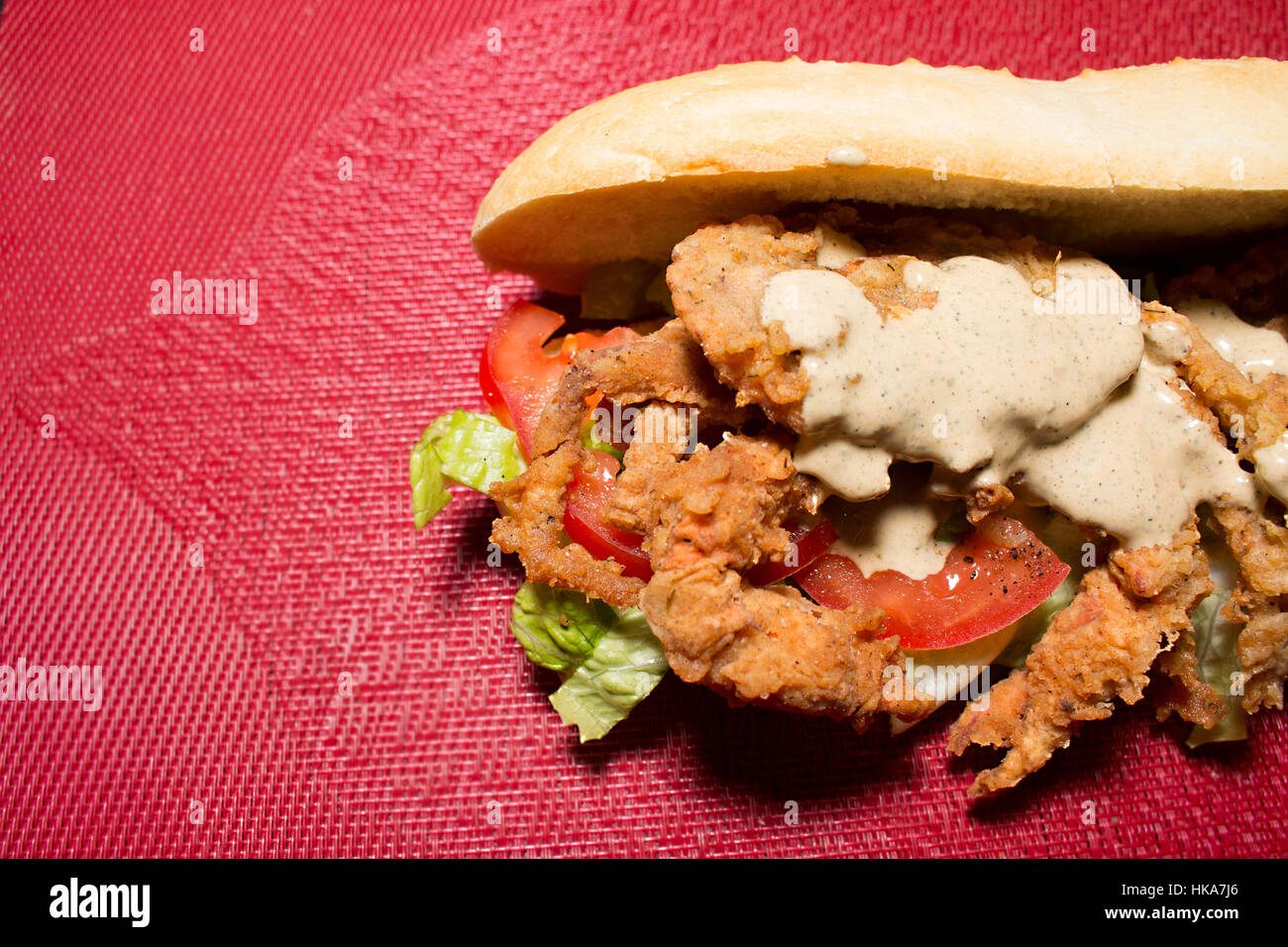 A soft shell crab po-boy Stock Photo - Alamy