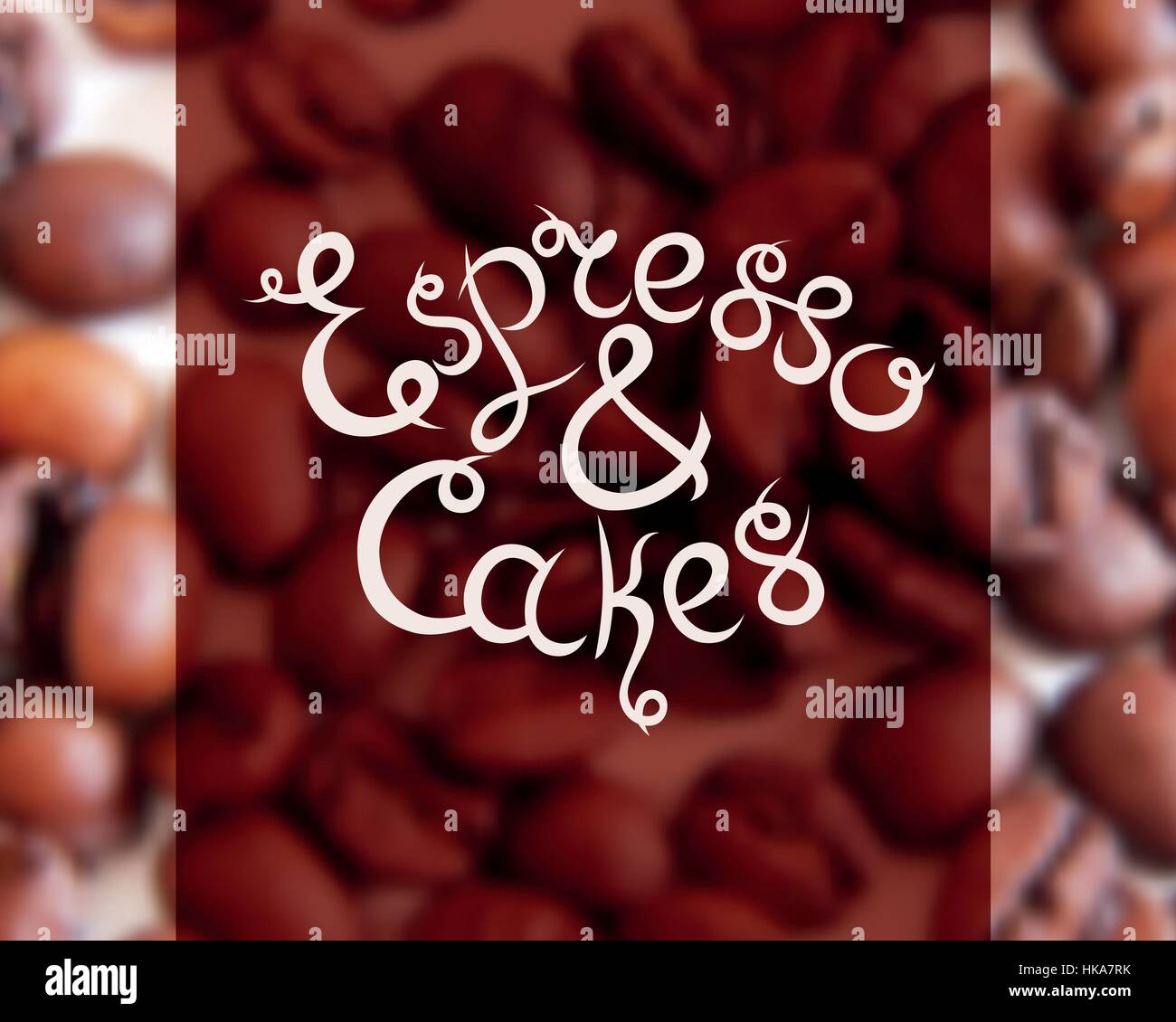 Typographic hand drawn composition for decorating the cafe. Coffee ...