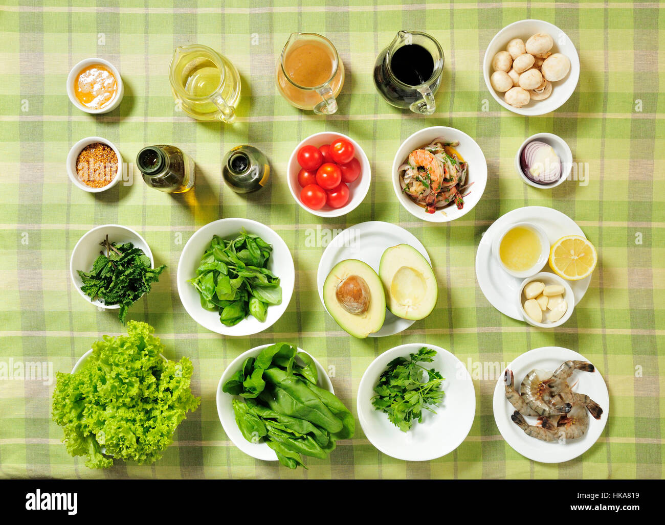 Ingredients for salad hi-res stock photography and images - Alamy