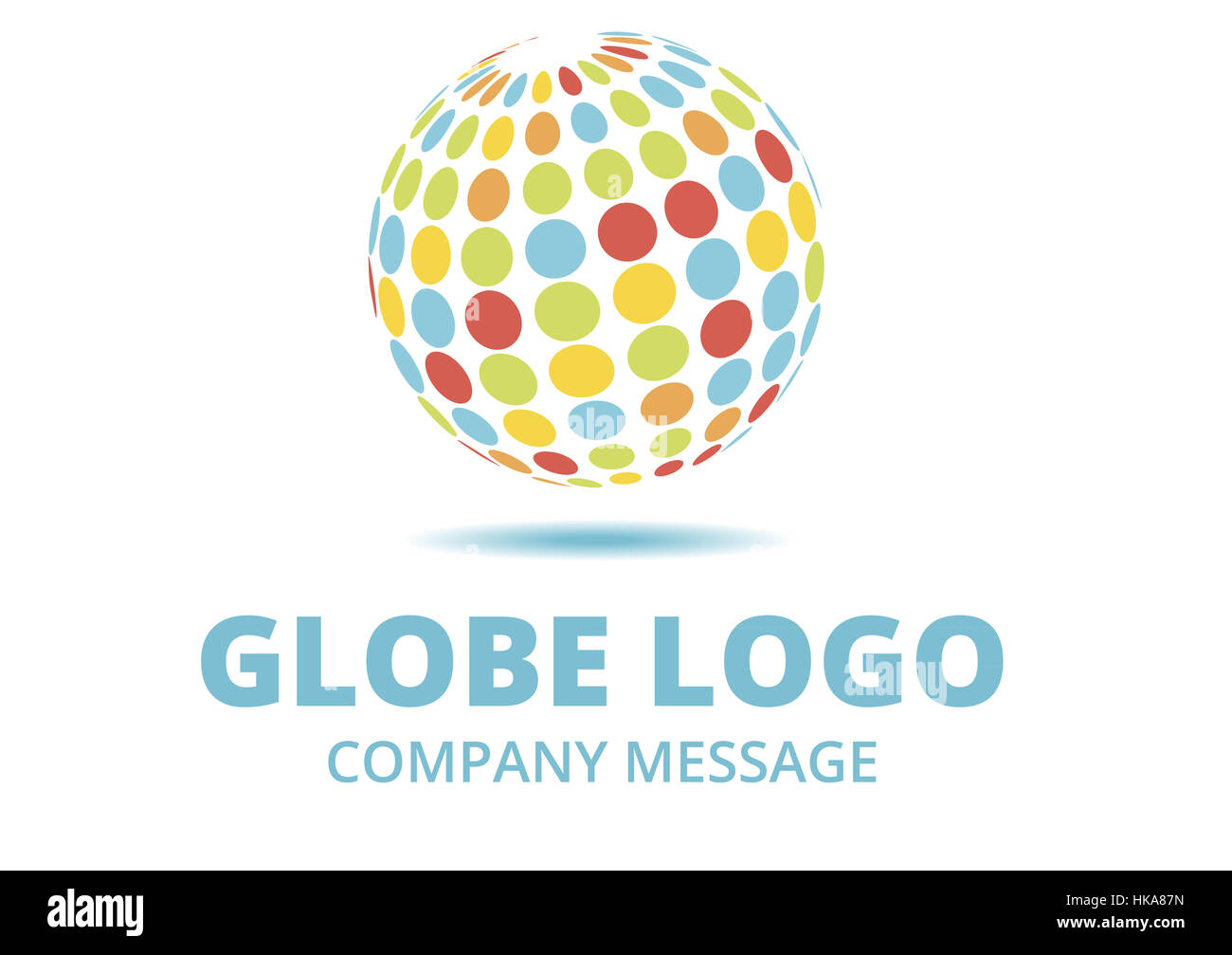 Multi Color Globe Logo Stock Photo - Alamy