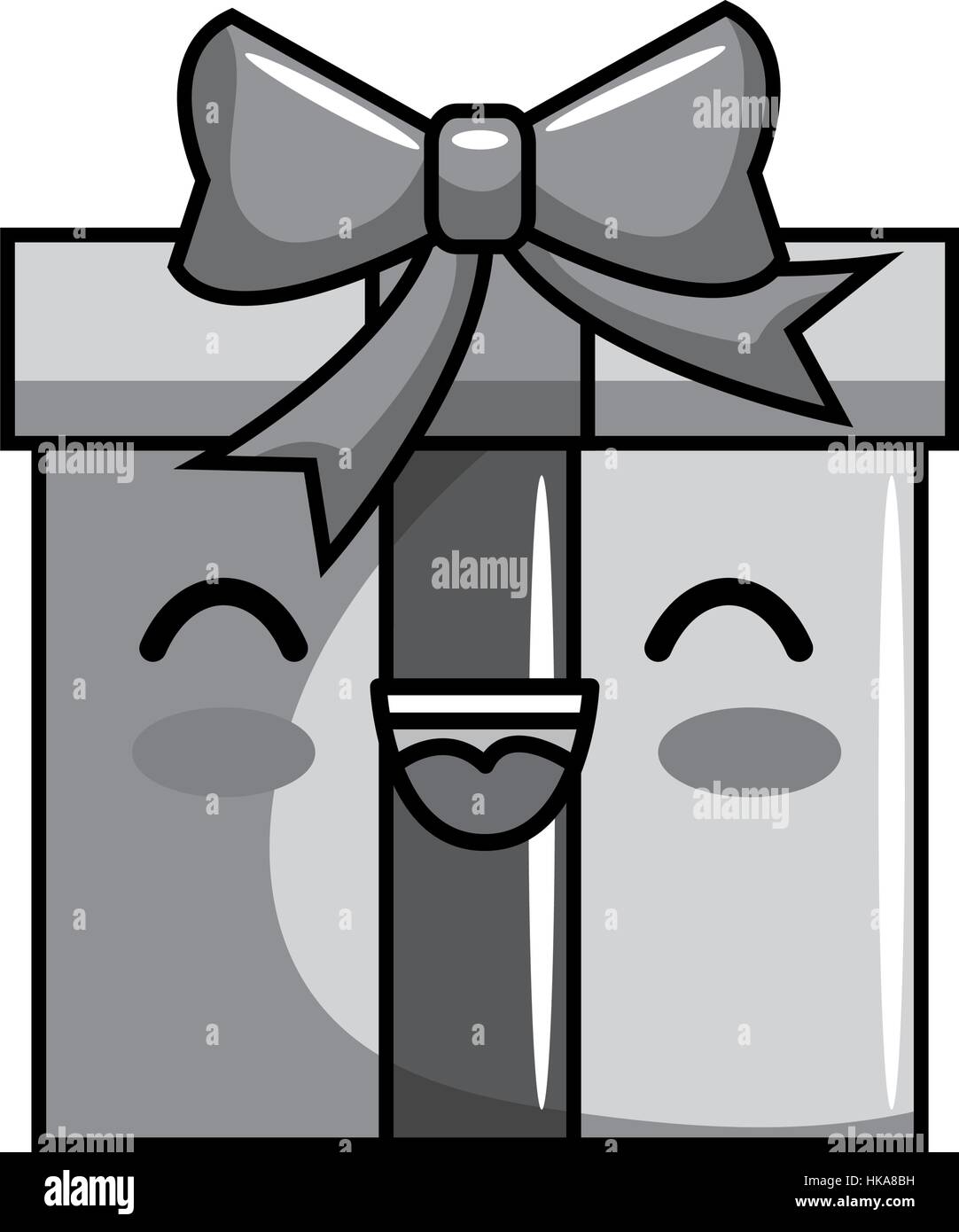 cute gift character icon vector illustration design Stock Vector Image ...