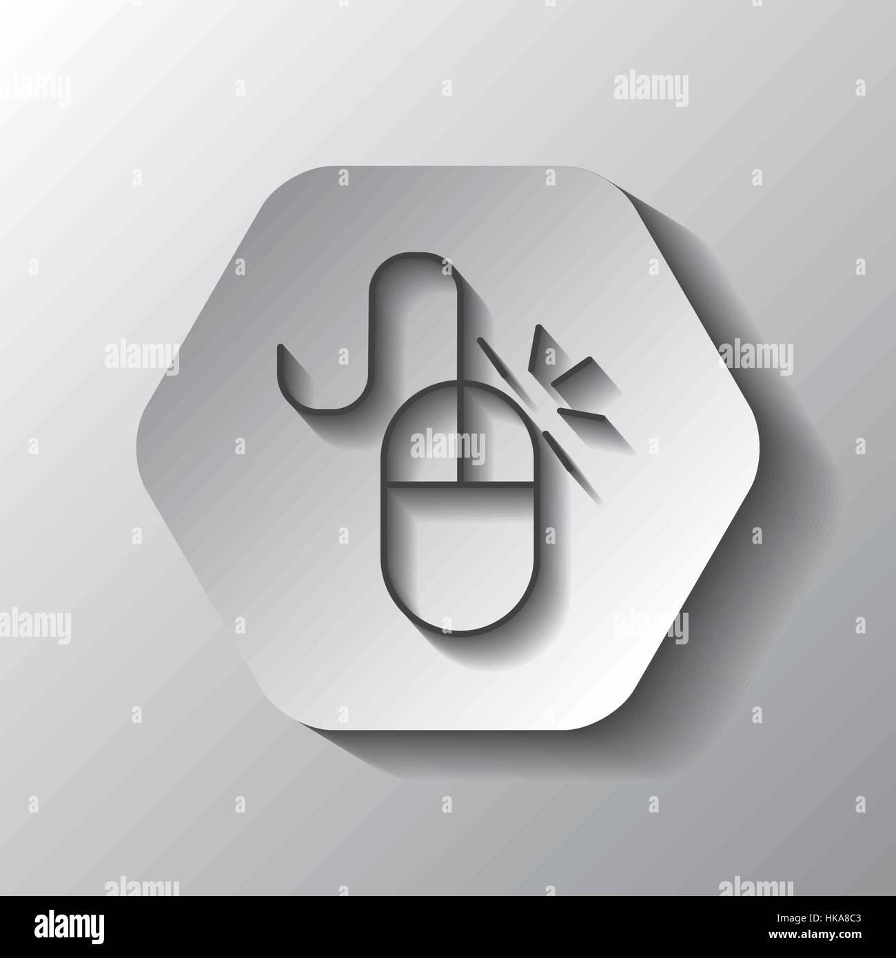 Hexagon button mouse cursor hi-res stock photography and images - Alamy