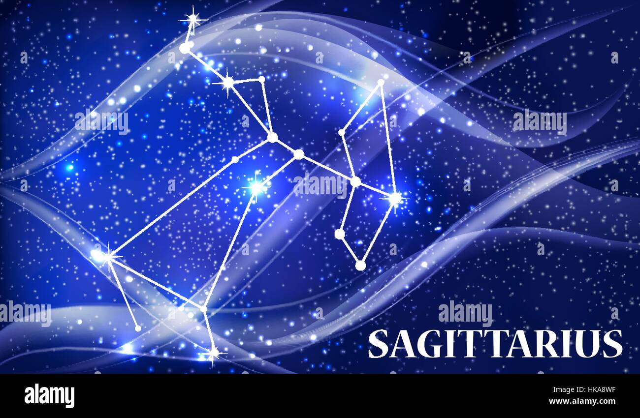 Symbol Sagittarius Zodiac Sign. Vector Illustration Stock Vector Image ...