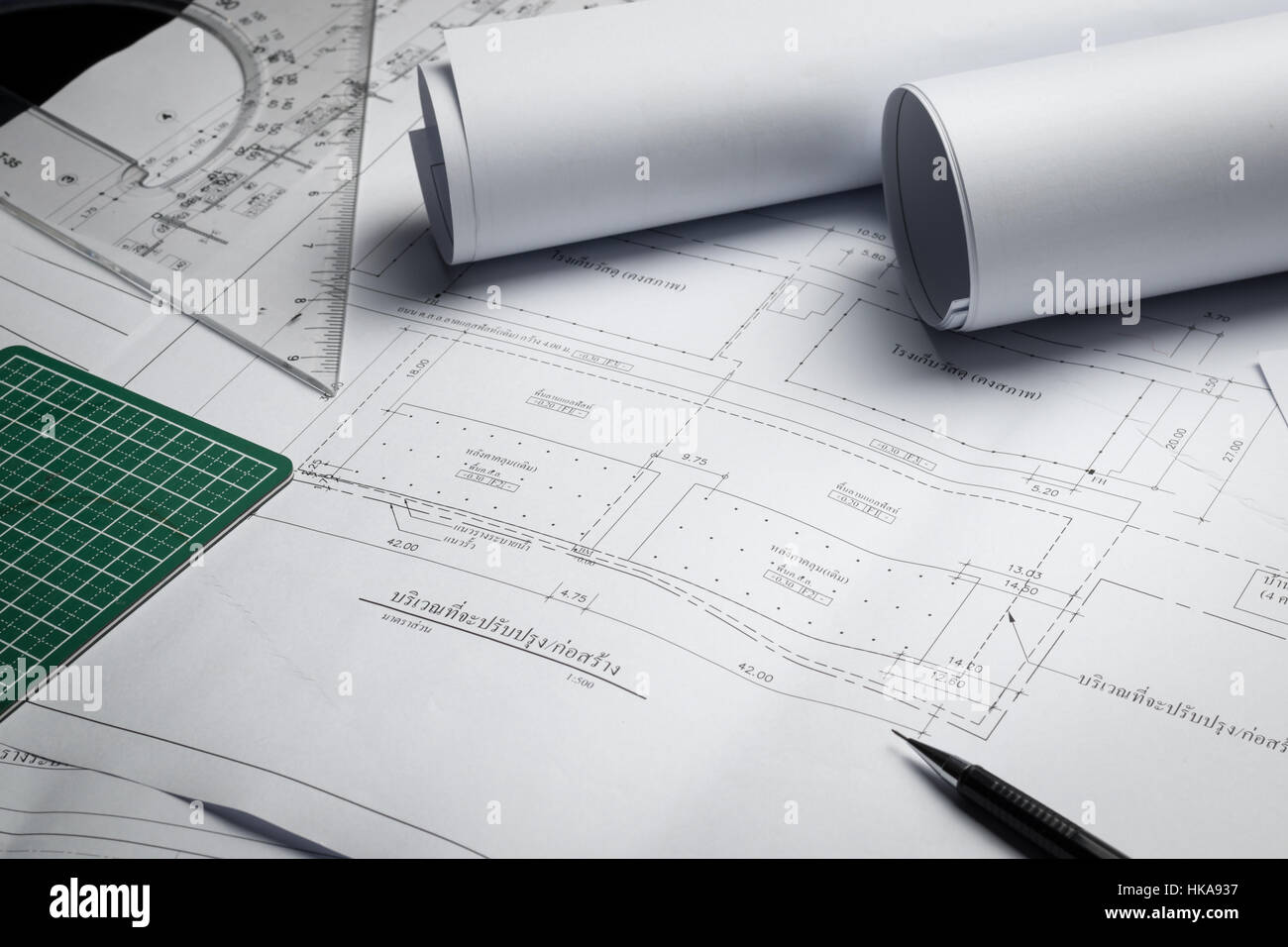 engineering diagram blueprint paper drafting project sketch ...