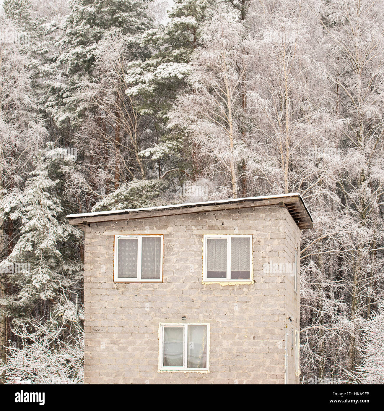 new building near a forest Stock Photo - Alamy