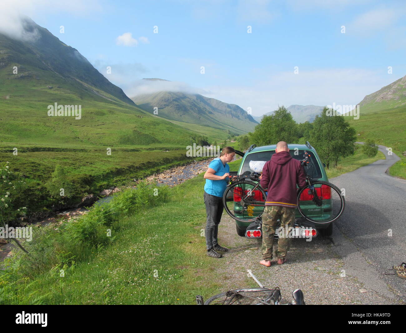 Man on bicycle rides path hi-res stock photography and images - Alamy