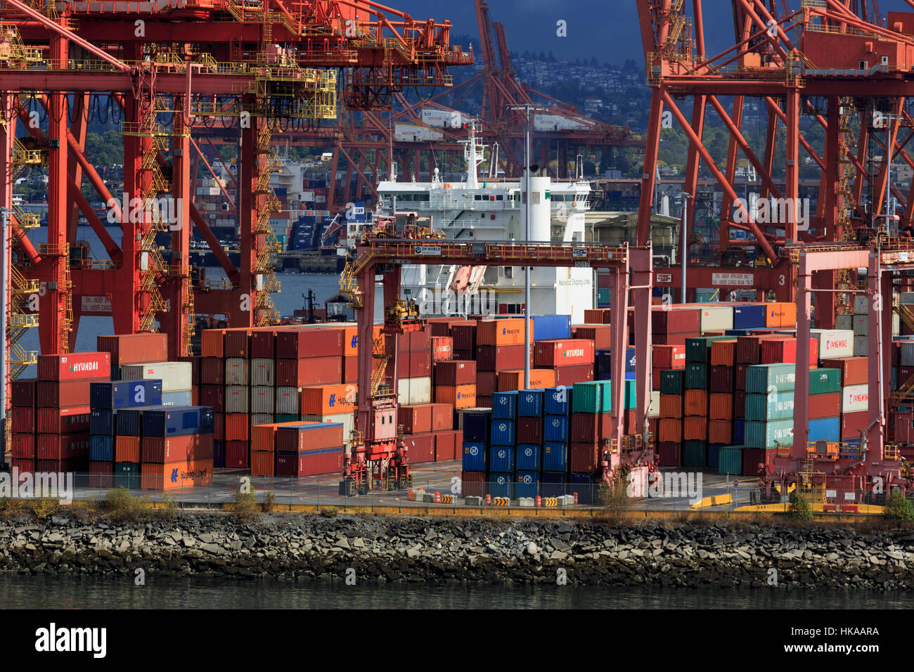 Container Port, Vancouver, British Columbia, Canada Stock Photo - Alamy