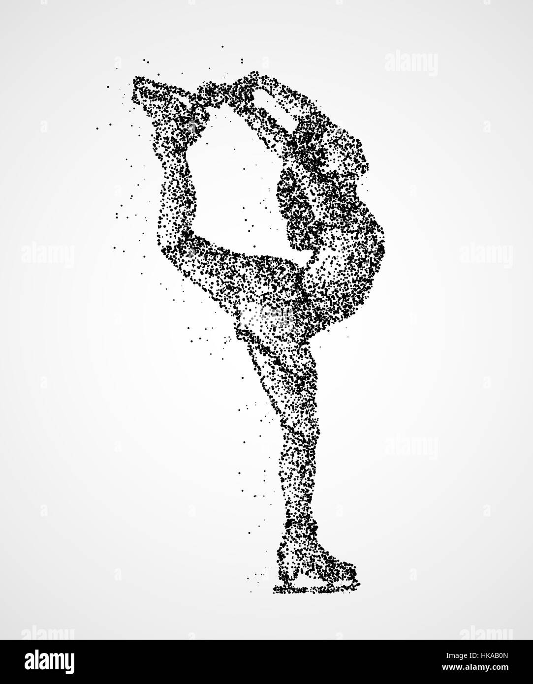 Woman skate figure Black and White Stock Photos & Images - Alamy
