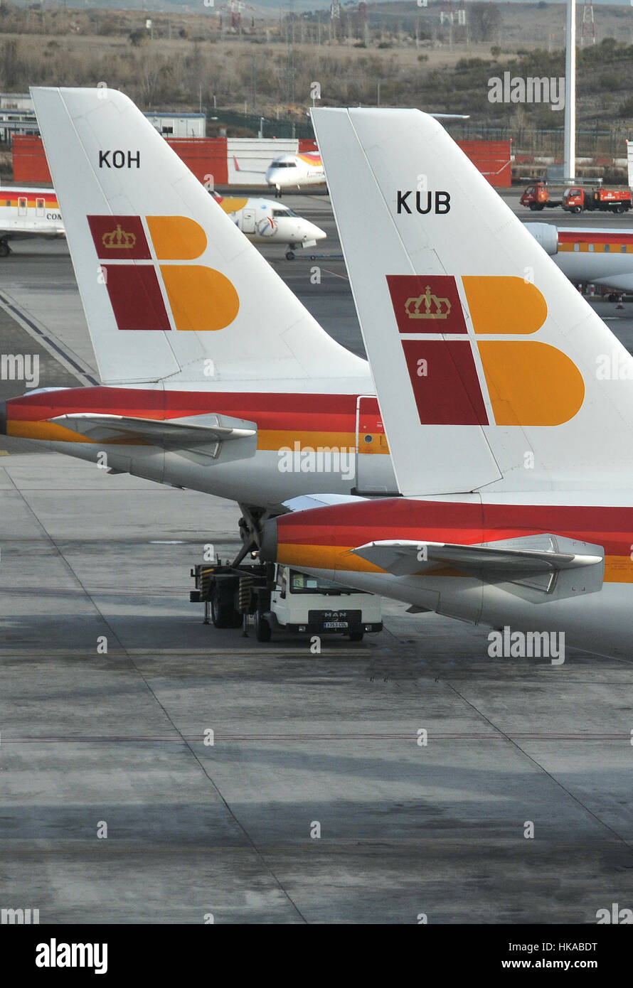 Iberia airlines tail tails hi-res stock photography and images - Alamy