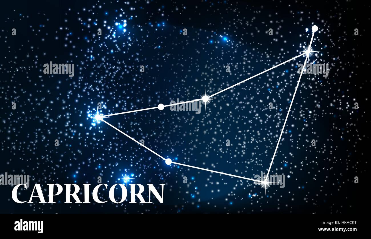 Symbol Capricorn Zodiac Sign. Vector Illustration Stock Vector Image ...