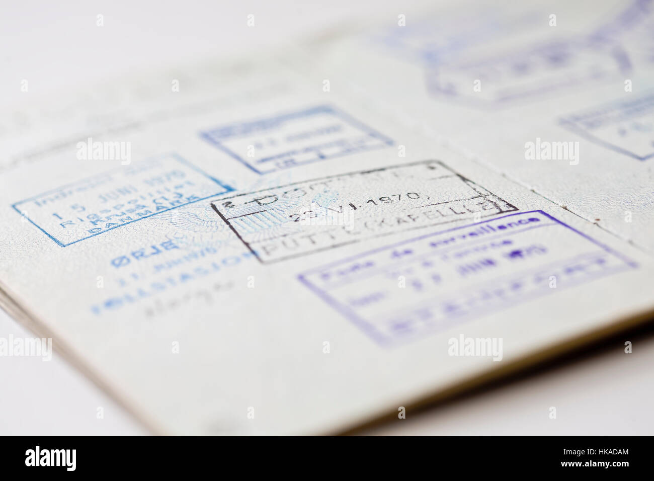 Us passport stamps hi-res stock photography and images - Alamy