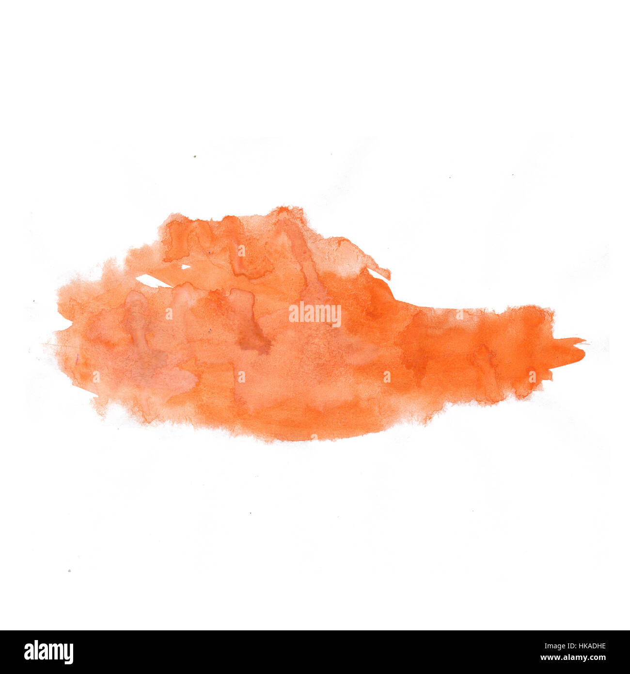 watercolor white orange background, stains abstract isolated ...