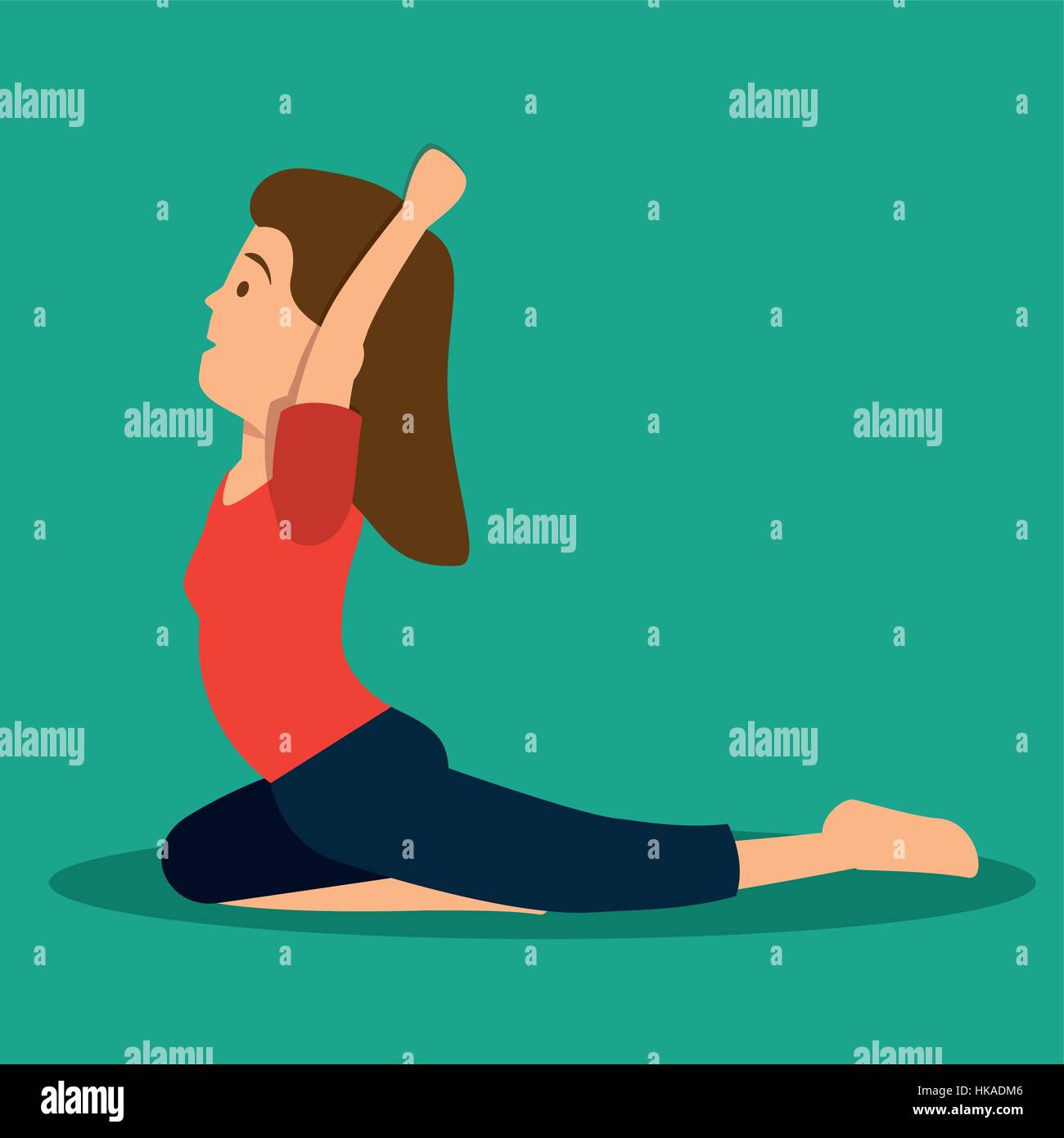 woman athlete avatar character vector illustration design Stock Vector ...