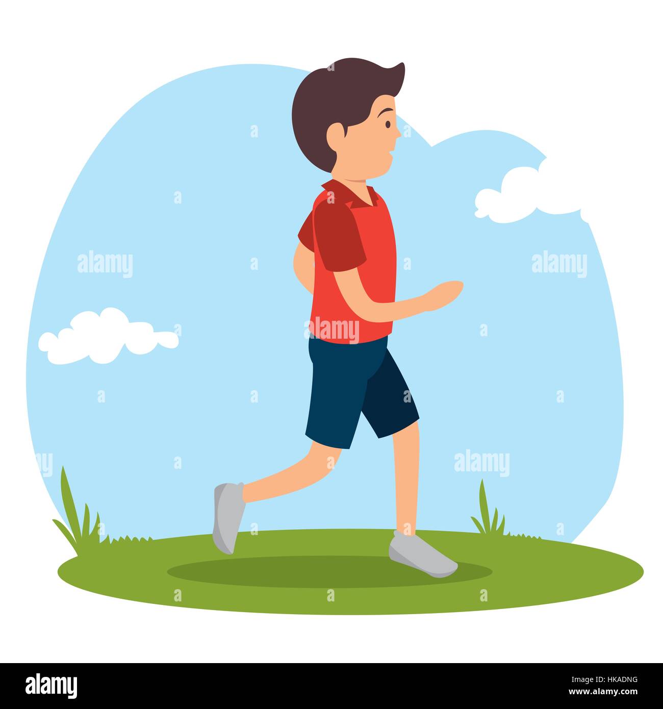 man athlete avatar character vector illustration design Stock Vector ...