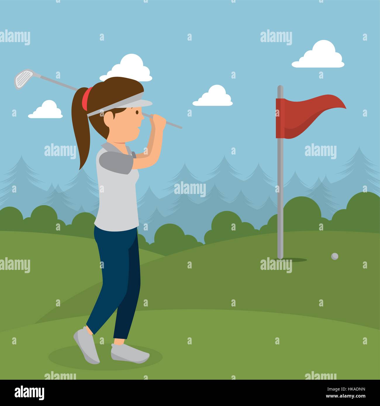 woman athlete avatar character vector illustration design Stock Vector ...