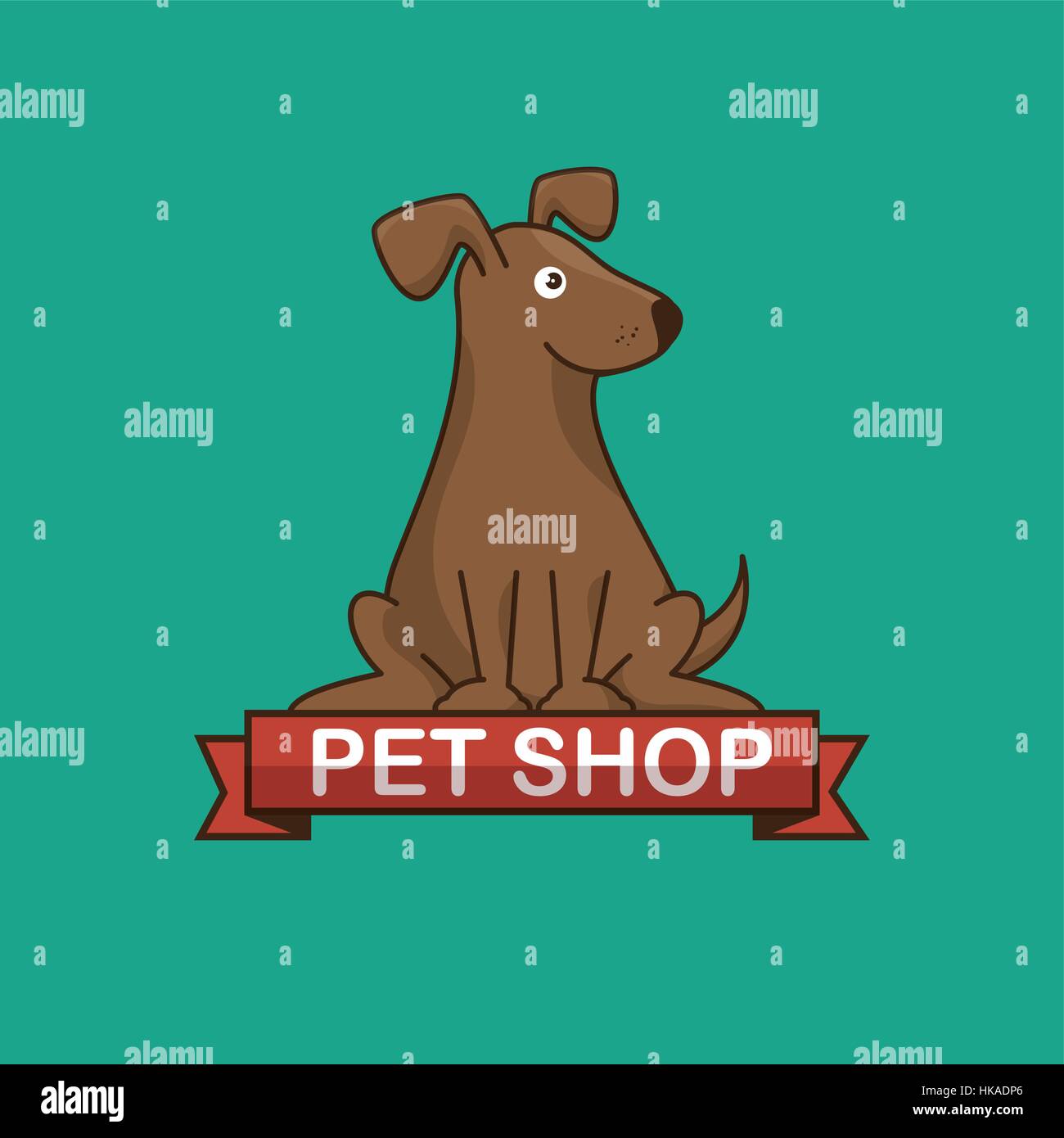 dog pet shop icon vector illustration design Stock Vector Image & Art ...
