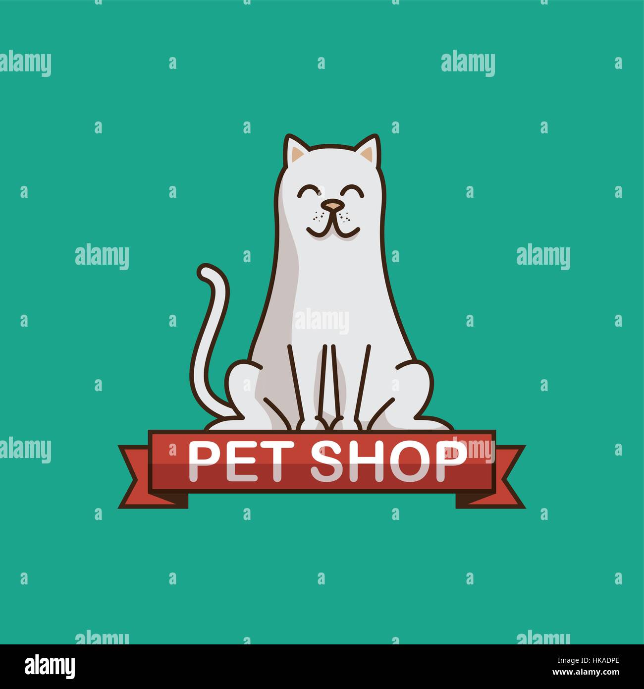 cat pet shop icon vector illustration design Stock Vector Image & Art ...
