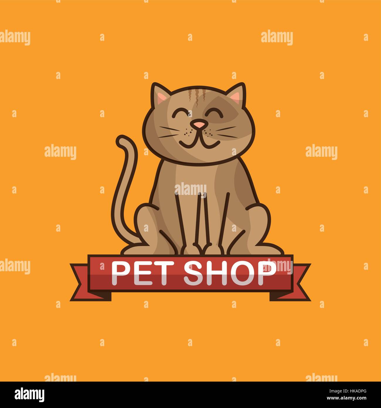 cat pet shop icon vector illustration design Stock Vector Image & Art ...