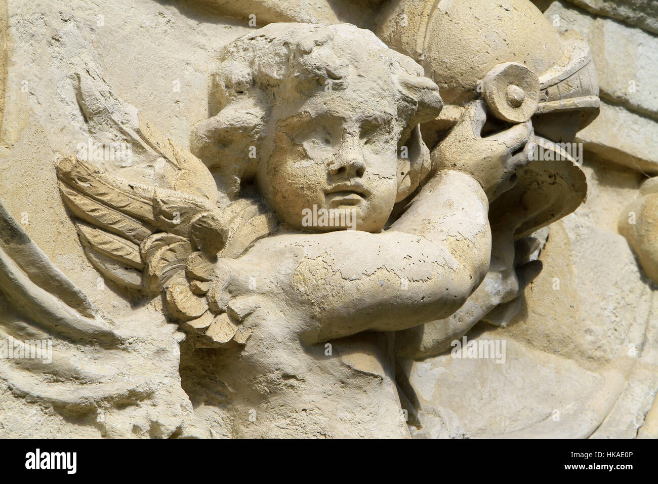 Broken sculpture of an angel Stock Photo - Alamy