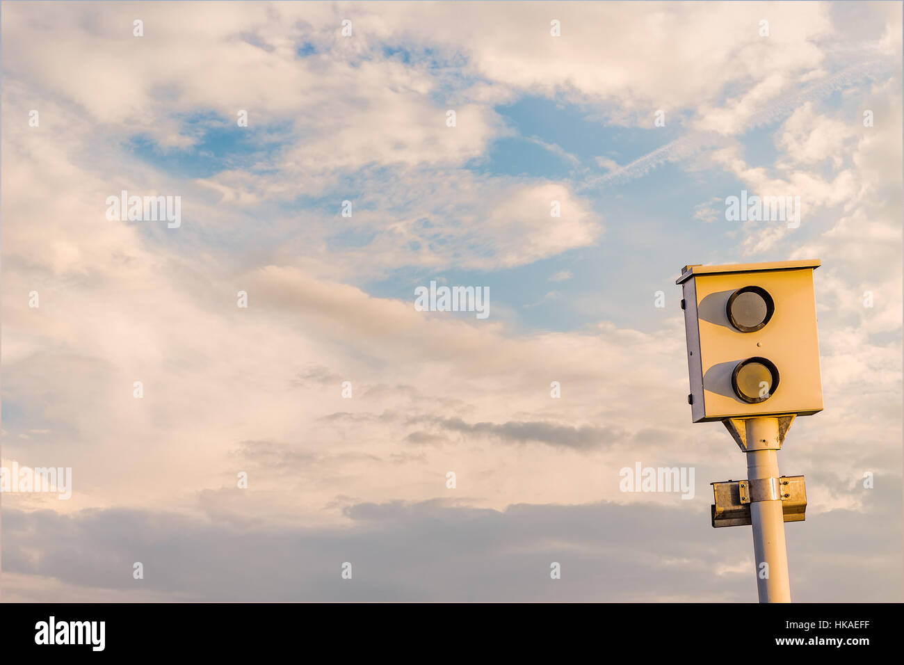 Speed trap camera for traffic control Stock Photo - Alamy