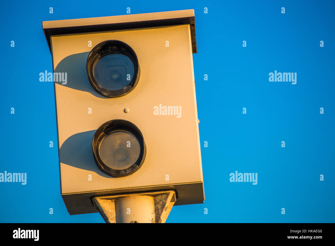 Speed trap camera for traffic control Stock Photo - Alamy