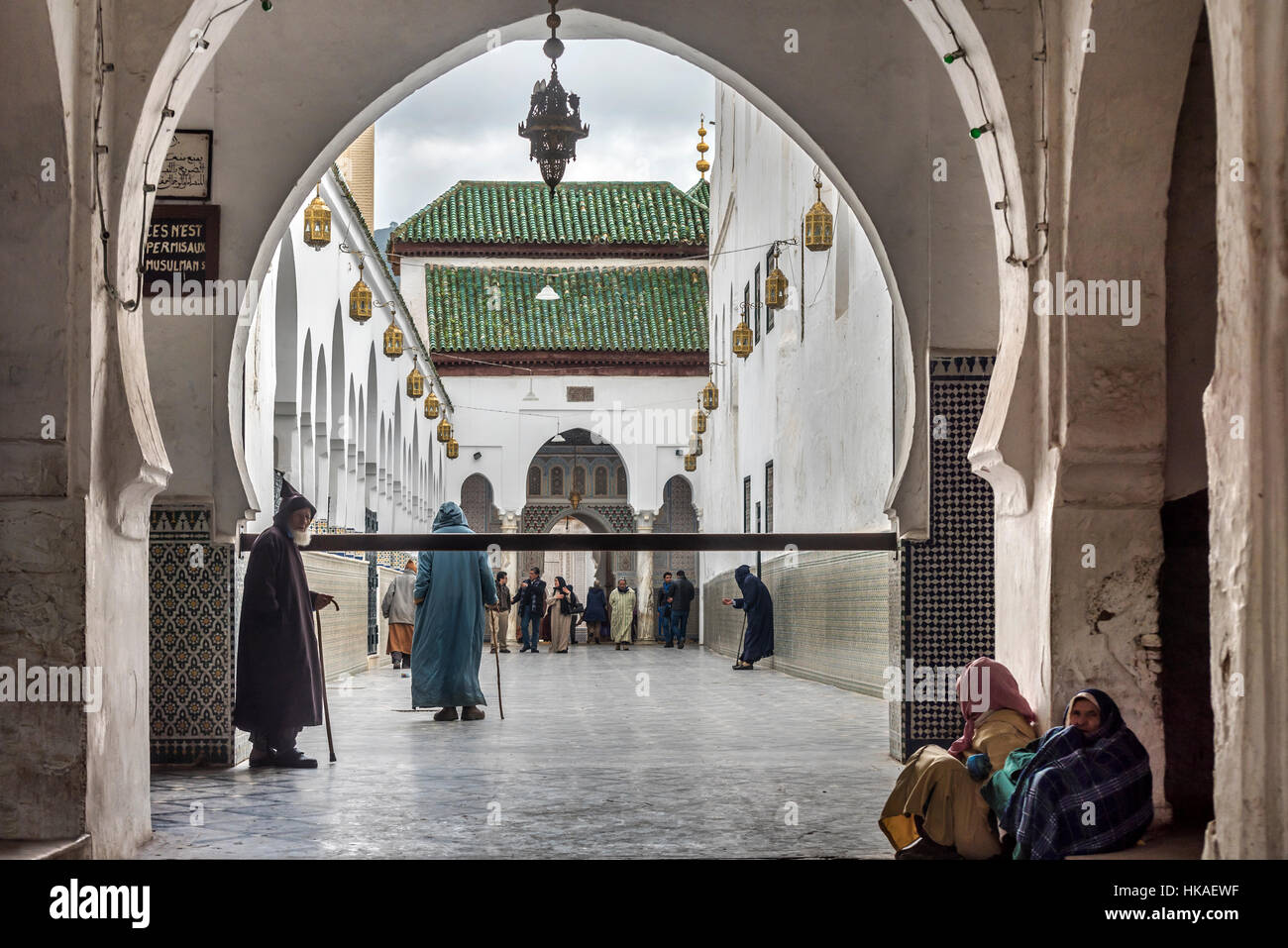 Shrine and Zaouia of Moulay Idriss, Morocco Stock Photo - Alamy