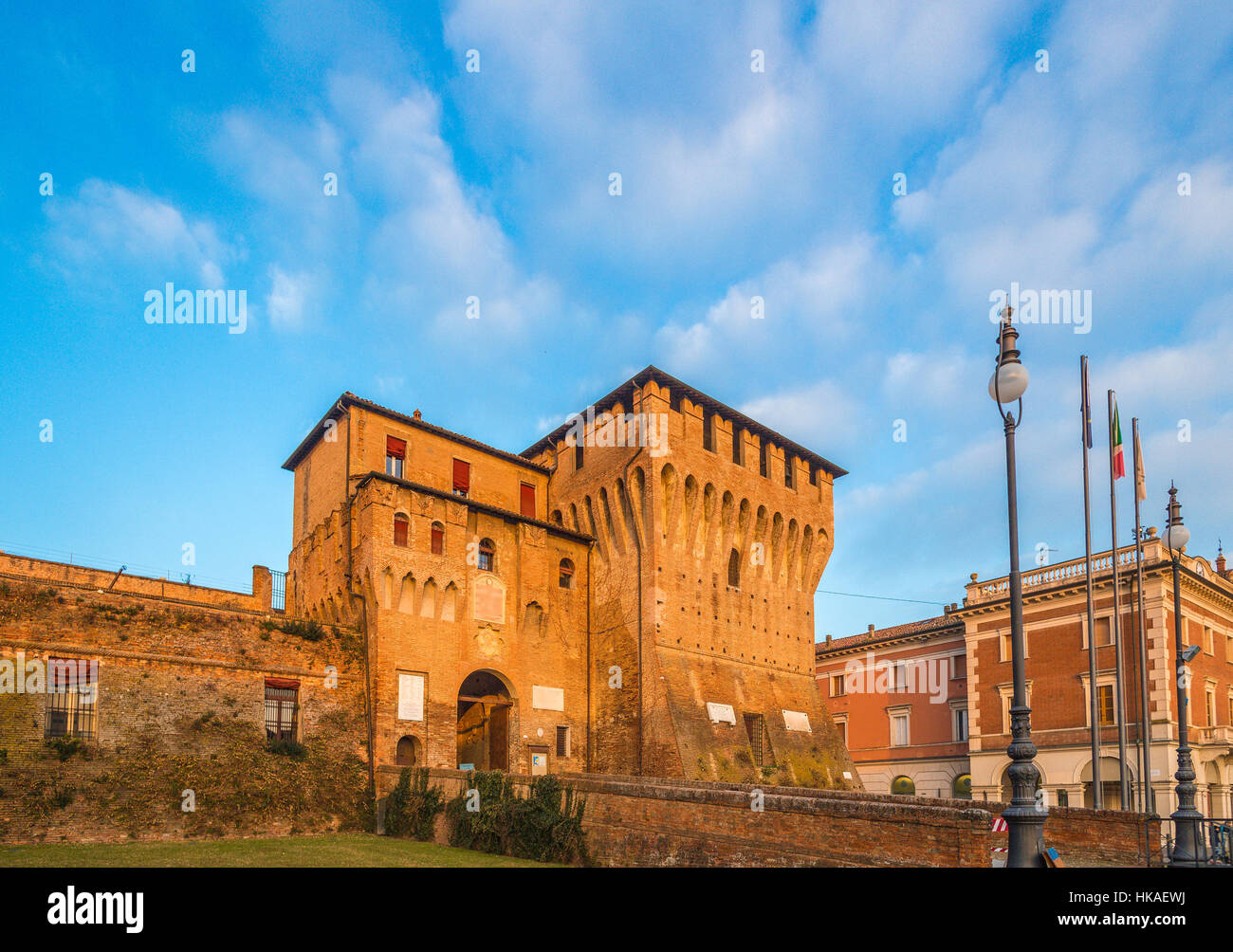 the historical center of a typical Italian town Stock Photo - Alamy