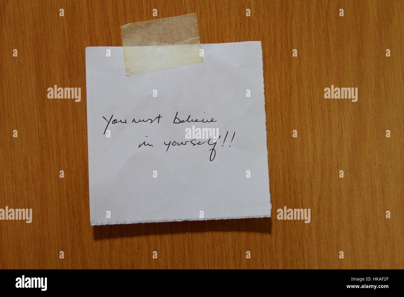 Motivational message to yourself conceptual image in landscape format ...