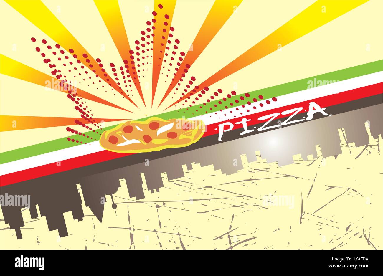The best pizza of the city.Vector illustration Stock Vector Image & Art ...