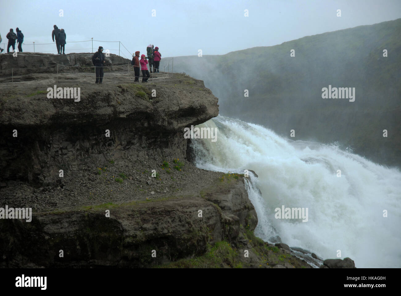 Gullfoss golden falls one iceland hi-res stock photography and images ...