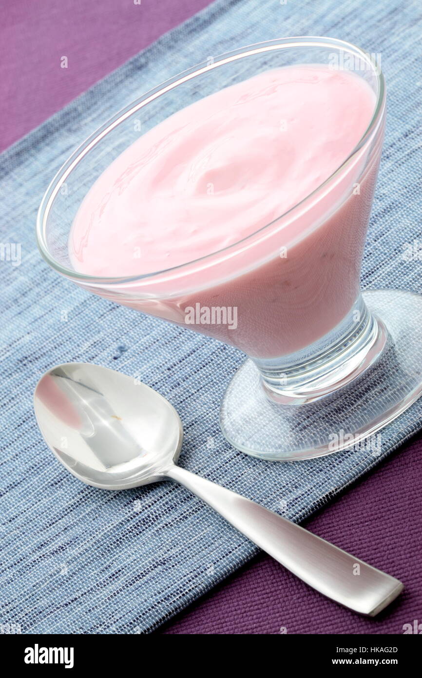 fresh and delicious creamy yogurt, healthy smooth snack, perfect at any ...