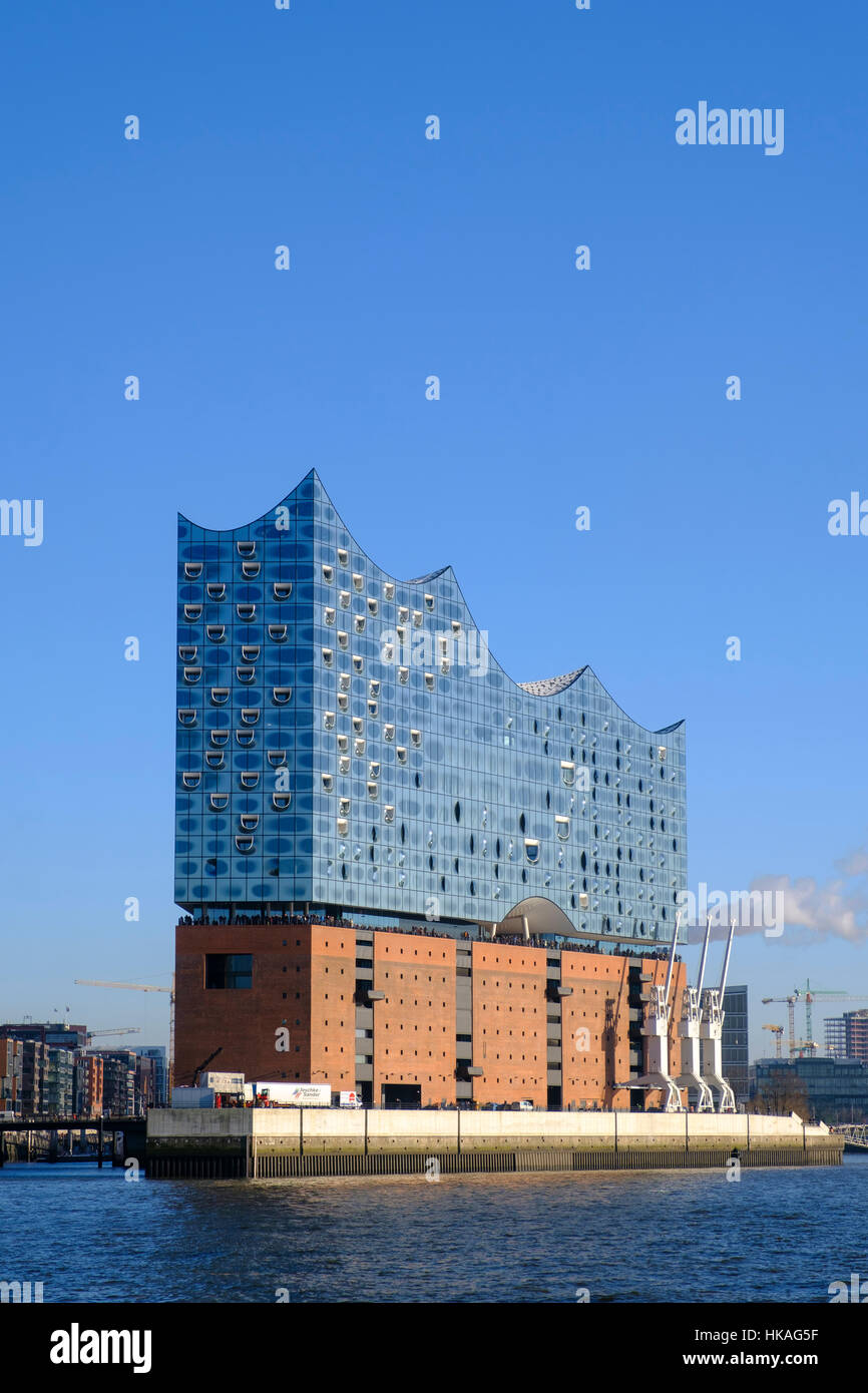 Elbphilharmonie, Hamburg, Germany; View of new Elbphilharmonie opera ...