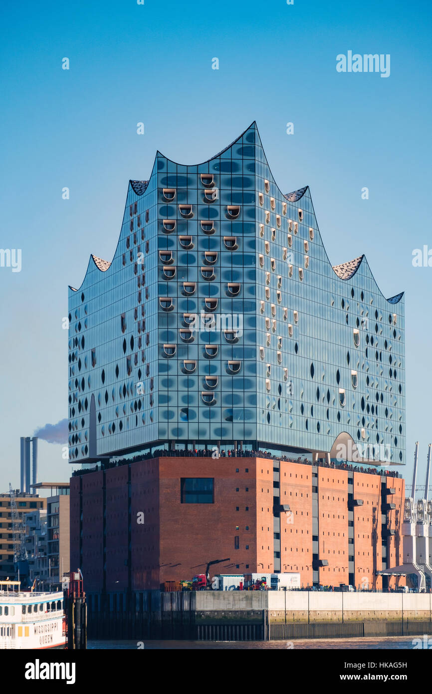 Elbphilharmonie, Hamburg, Germany; View of new Elbphilharmonie opera ...