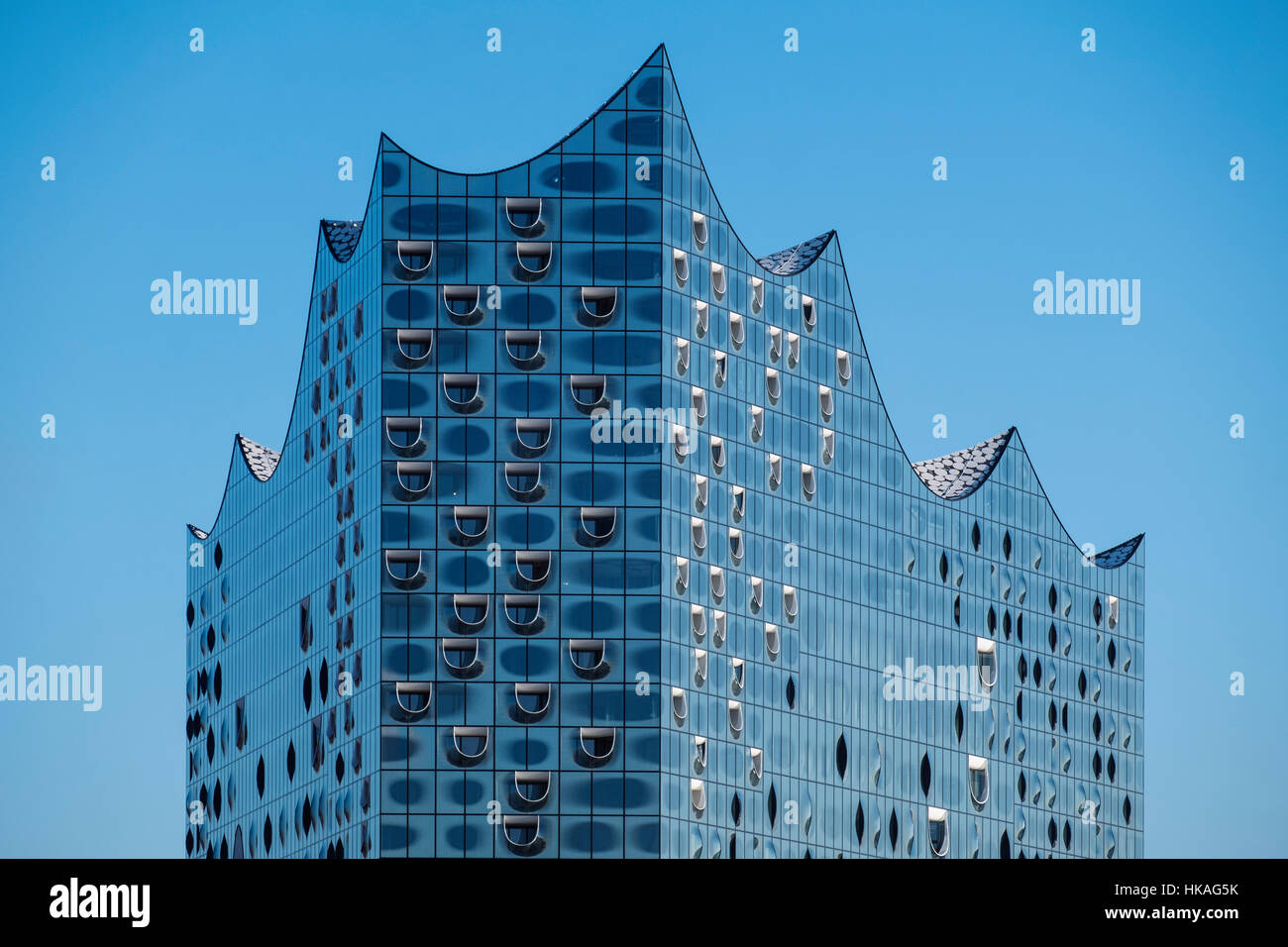 Elbphilharmonie, Hamburg, Germany; View of new Elbphilharmonie opera ...