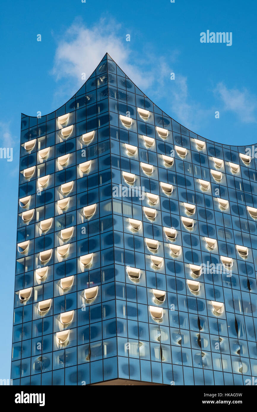 Elbphilharmonie, Hamburg, Germany; View of new Elbphilharmonie opera ...