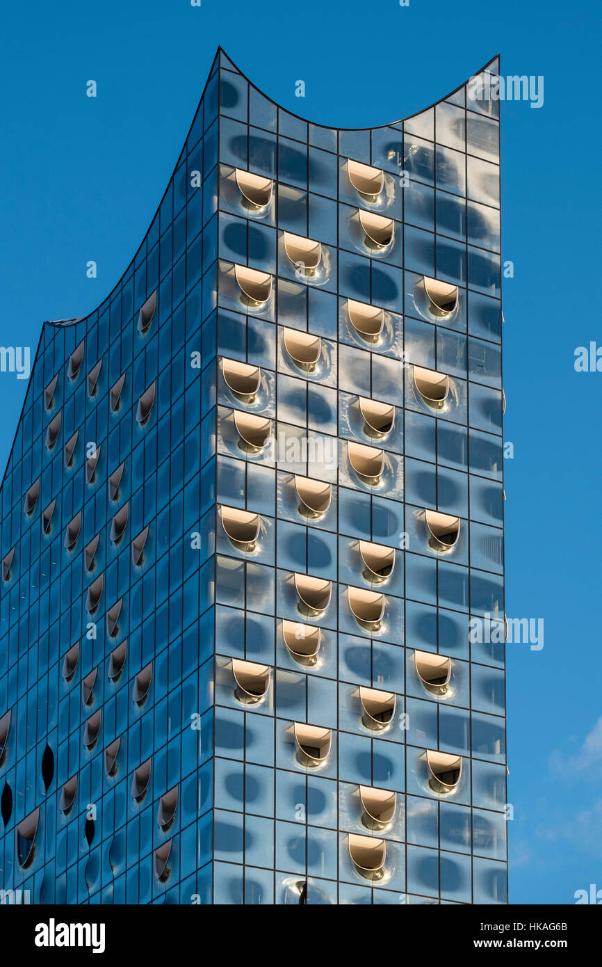 Elbphilharmonie, Hamburg, Germany; View of new Elbphilharmonie opera ...