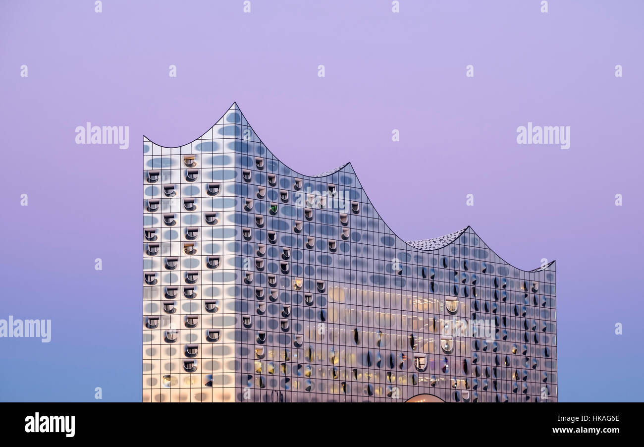Elbphilharmonie, Hamburg, Germany; View of new Elbphilharmonie opera ...