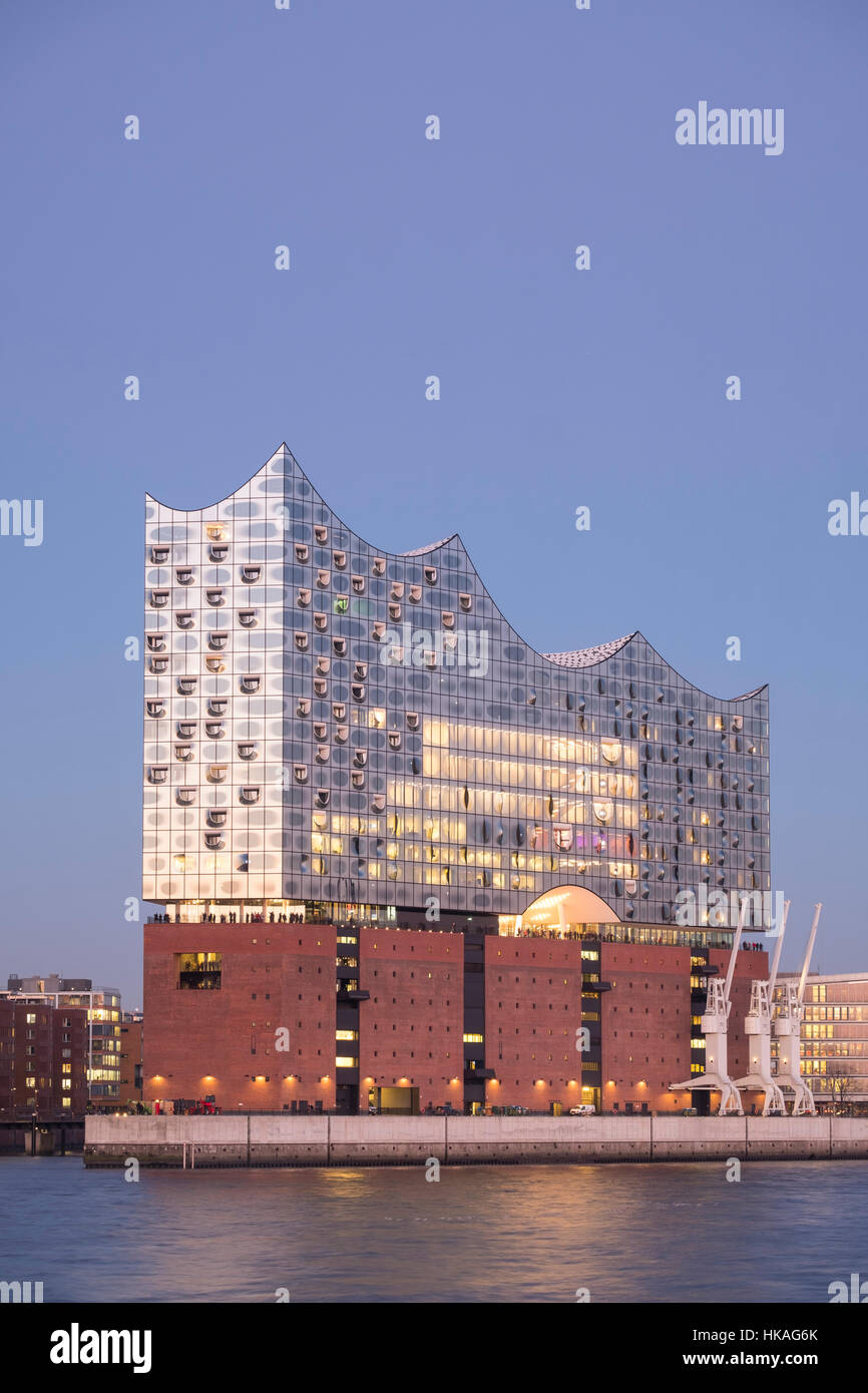 Elbphilharmonie, Hamburg, Germany; View of new Elbphilharmonie opera ...