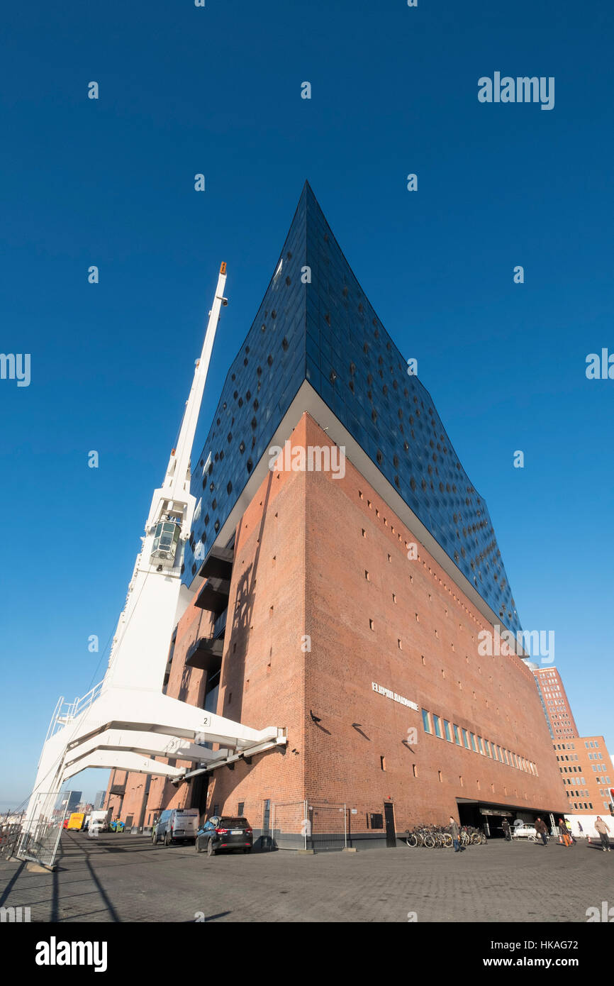 Elbphilharmonie, Hamburg, Germany; View of new Elbphilharmonie opera ...