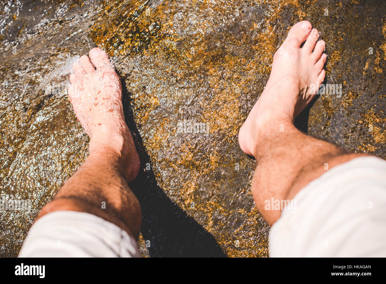 Feet cold water hi-res stock photography and images - Alamy